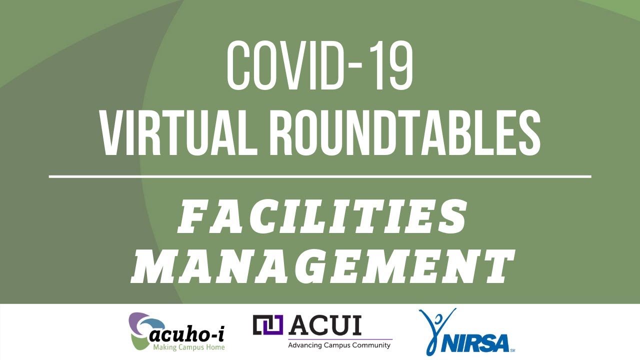 COVID 19 Virtual Roundtable - Facilities April 3 2020 - YouTube