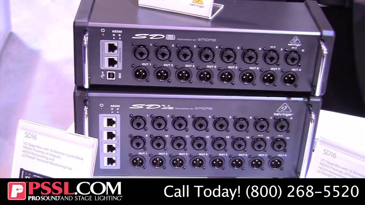 Stagebox Series by Behringer - NAMM 2015 - PSSL - YouTube