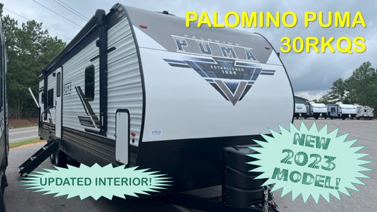 Spacious Rear Kitchen! 2023 Palomino Puma 30RKQS - YouTube