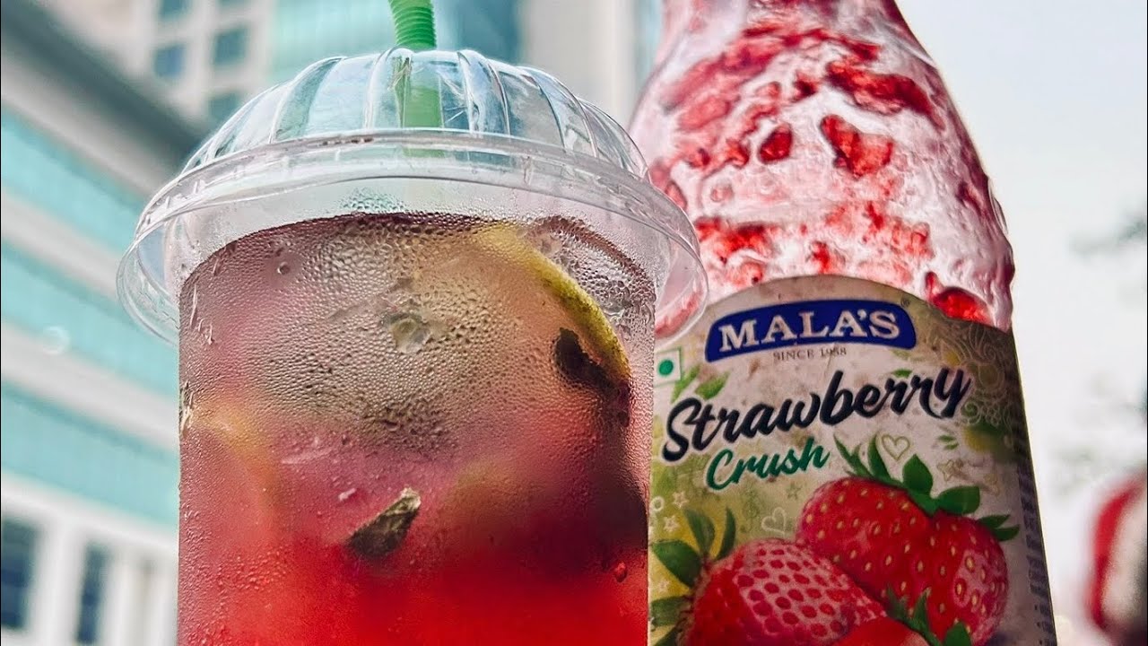 Strawberry Mojito ||Strawberry Mocktail ||Mala’s Strawberry Crush ...