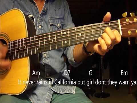 It Never Rains In Southern California. With easy chords and lyrics ...