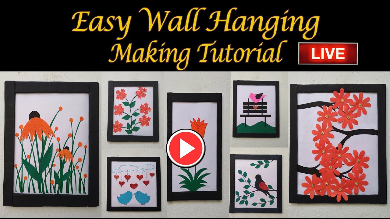 Beautiful Handmade wall decoration ideas || DIY Frame Wall Hanging ...