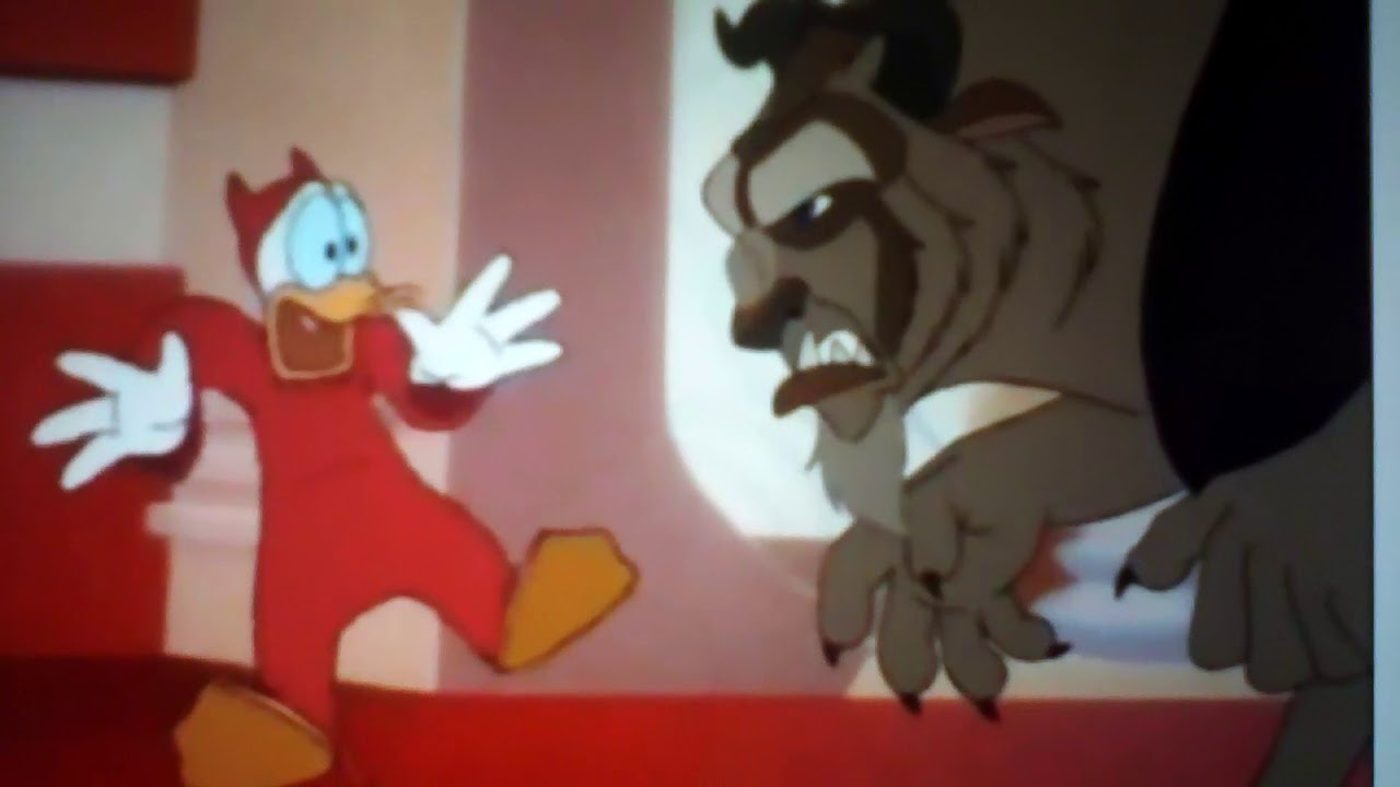 The Beast scares Donald duck (read the description) - YouTube
