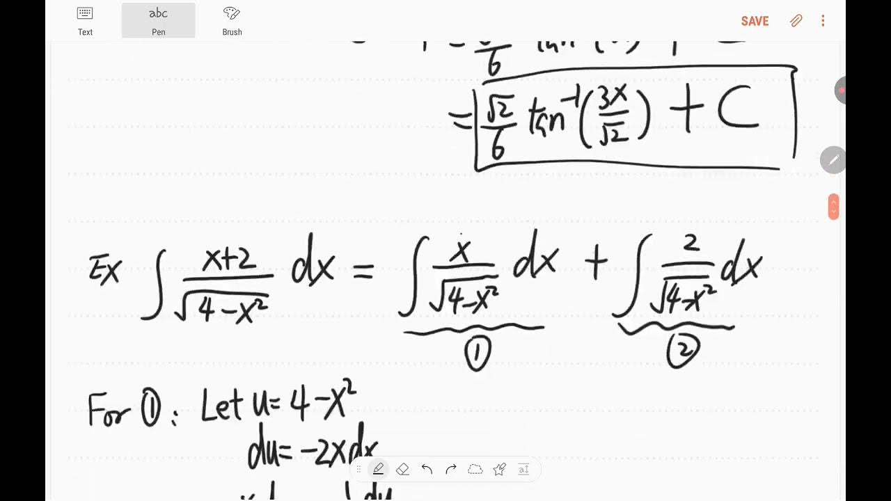 Math1620 Inverse Trig Function: Integration - YouTube