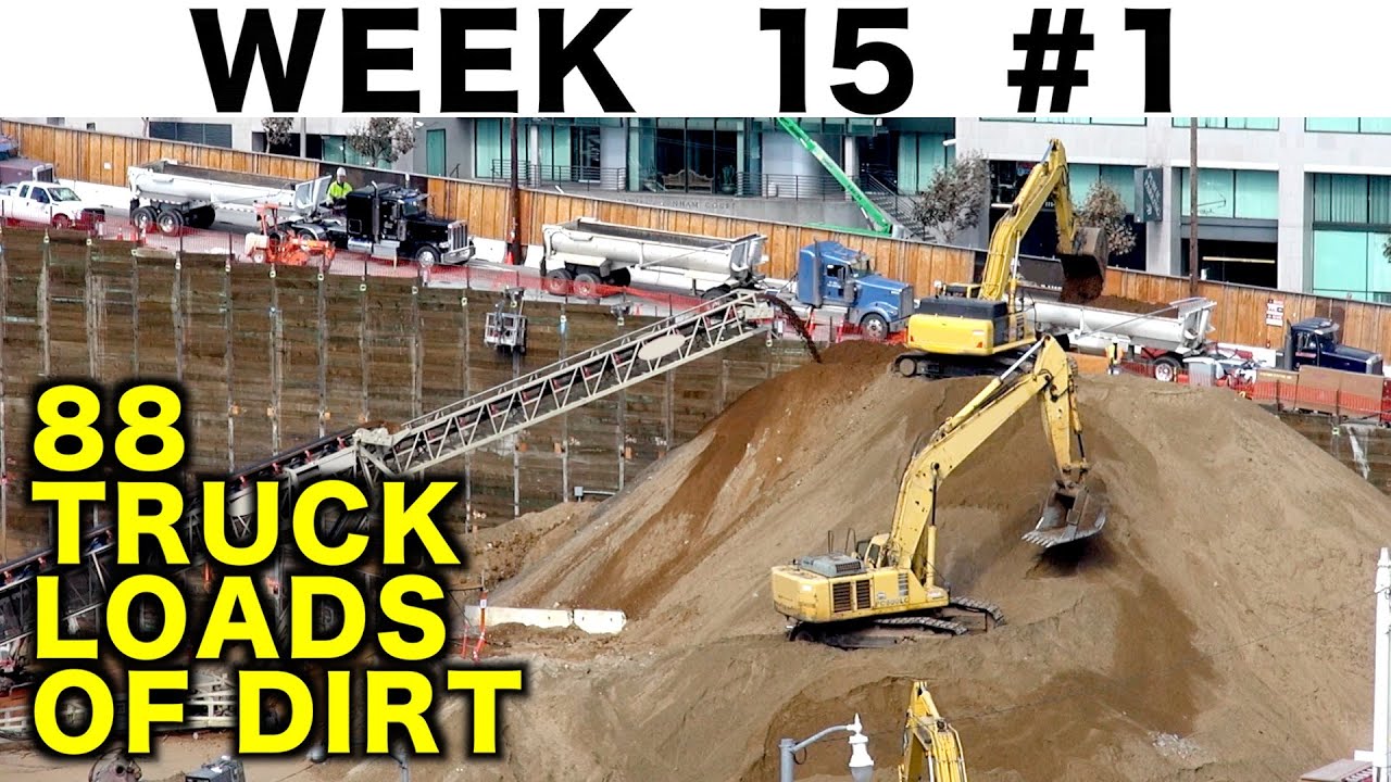88 truckloads of dirt in 4 minutes (plus 2 trucks not loaded) (Ⓗ Week ...