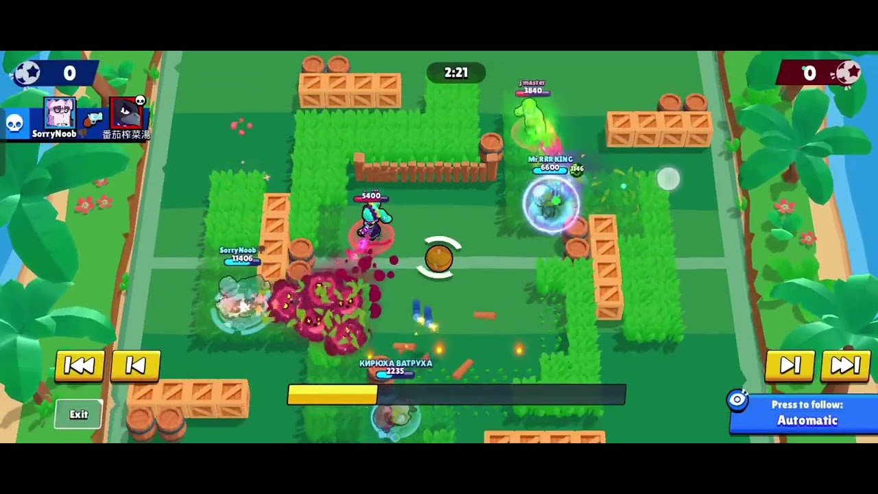 Brawl stars Edgar gameplay slice score| brawl stars gameplay # ...