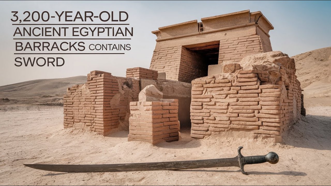 3,200-Year-Old Egyptian Barracks and Sword Inscribed with Ramesses II ...