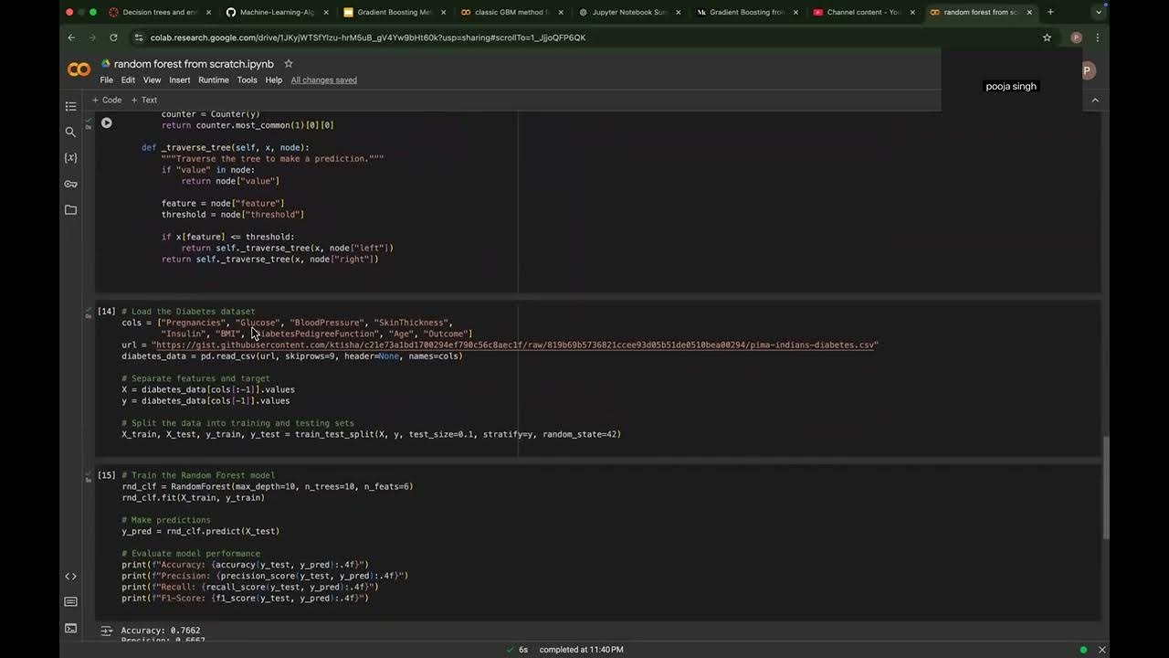Random Forest from Scratch: Training on the Diabetes Dataset with ...