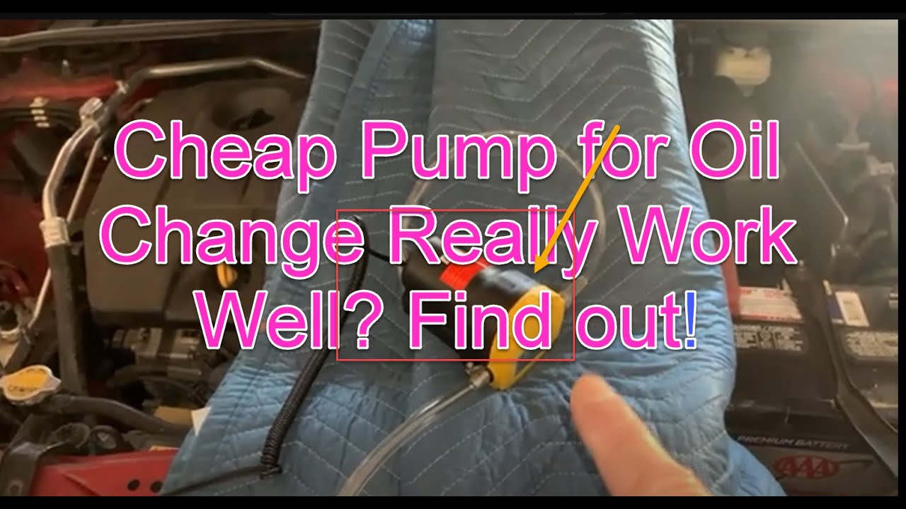 Engine fluid oil extractor pump work well on car? Trick keeping track ...
