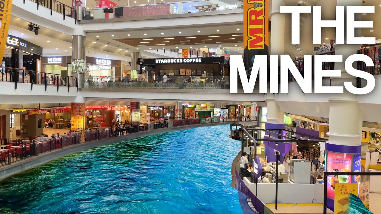 This Mall Has A Lake In It! The Mines | Kuala Lumpur | AR Walks - YouTube