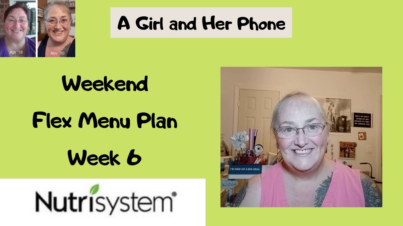 NUTRISYSTEM Flex Menu Plan for Week 6 *Corrected Video* - YouTube