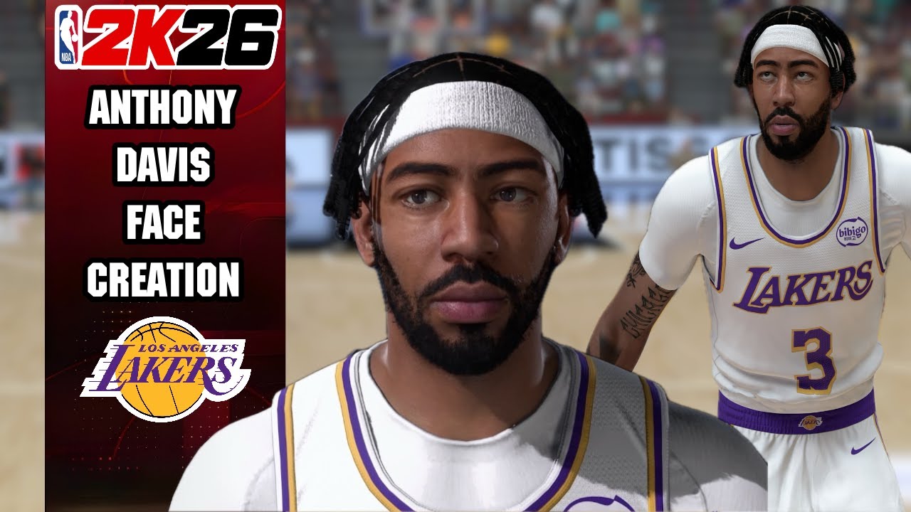 Anthony Davis Face Creation NBA 2K26 - YouTube