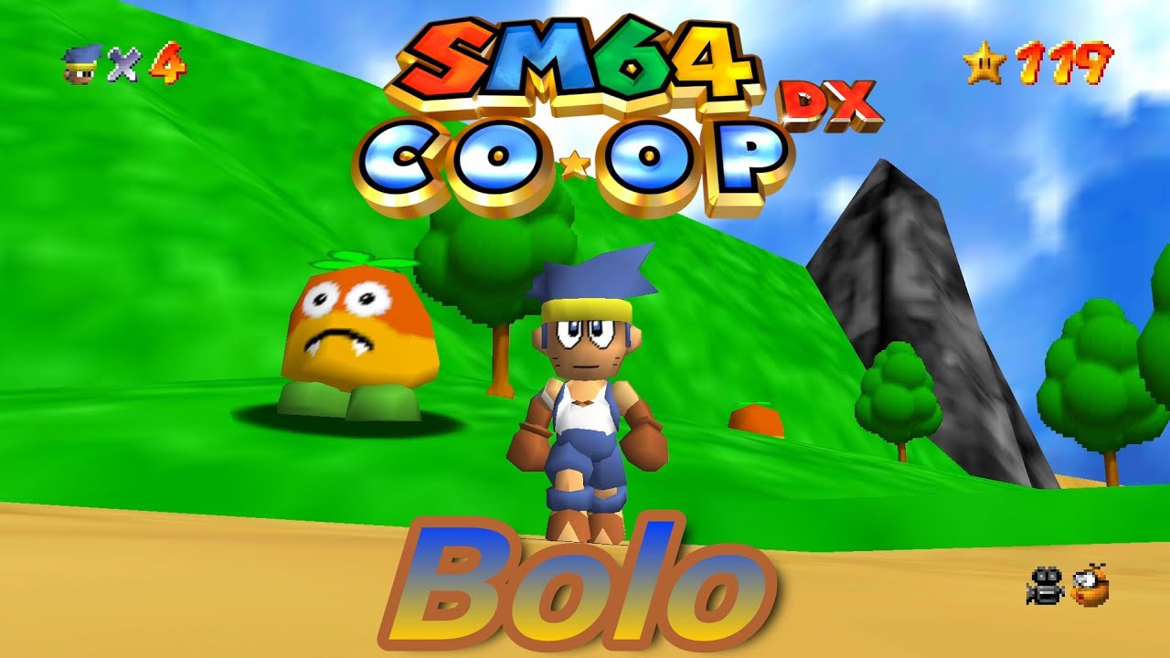 Super Mario 64 Co⭐op DX Character Bolo - Roll The Dice - PC port - YouTube
