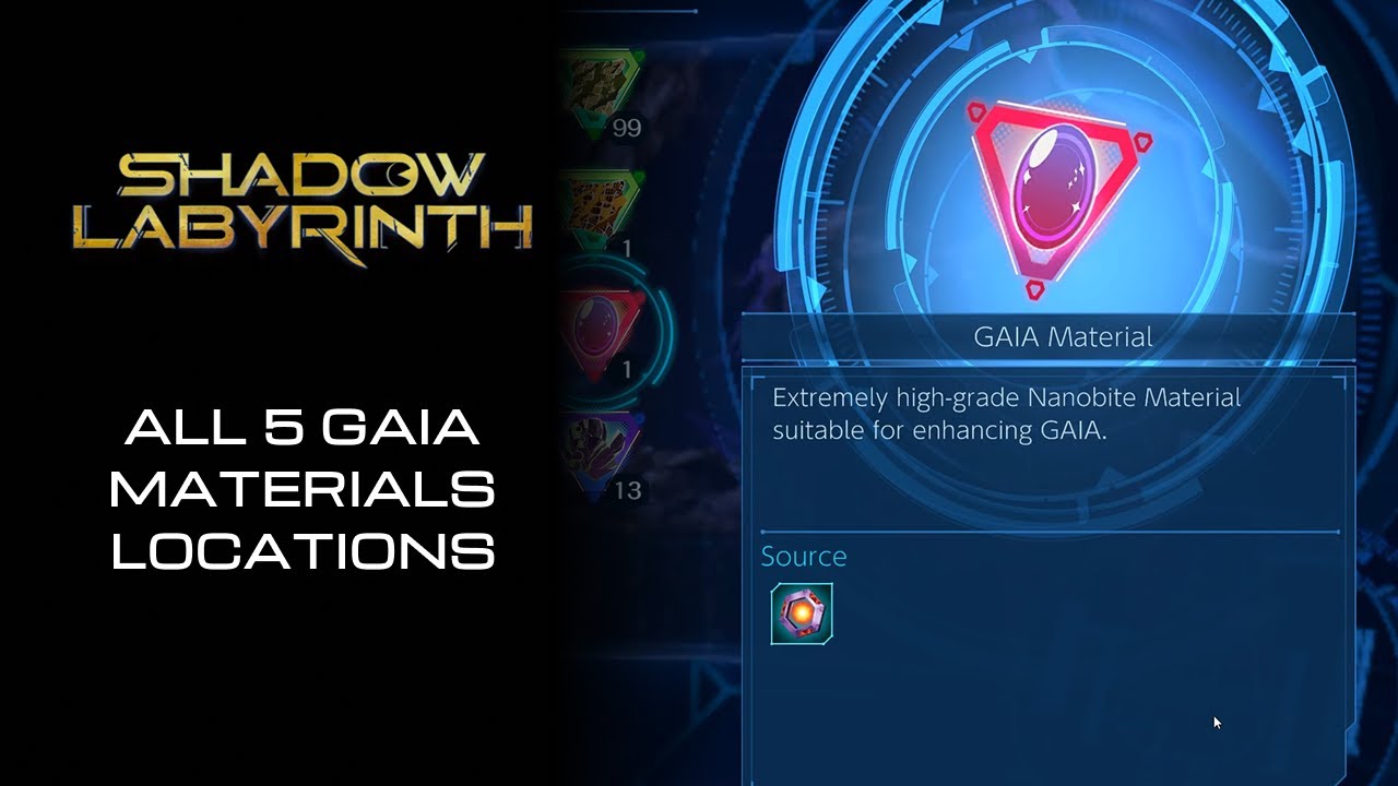 Shadow Labyrinth walkthrough - All 5 gaia materials locations - How to ...