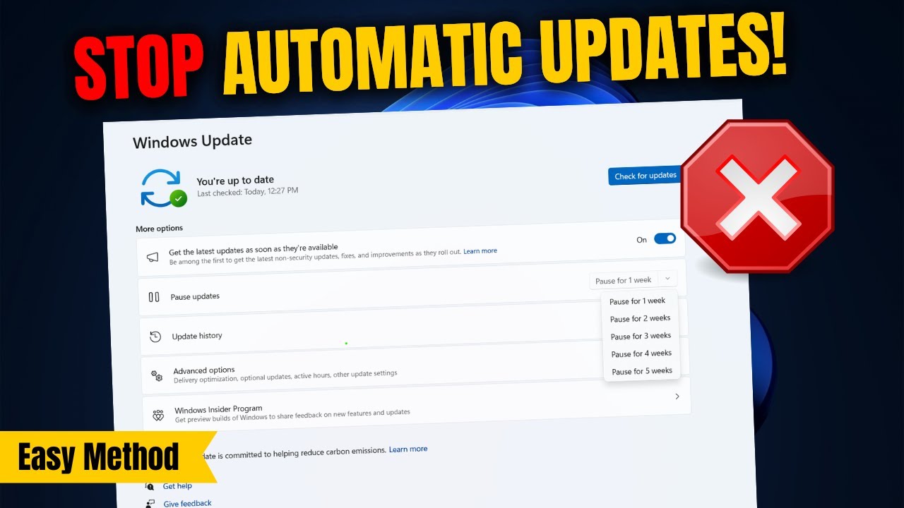 How to Disable Windows 11 Update Permanently | Turn Off Auto Updates ...