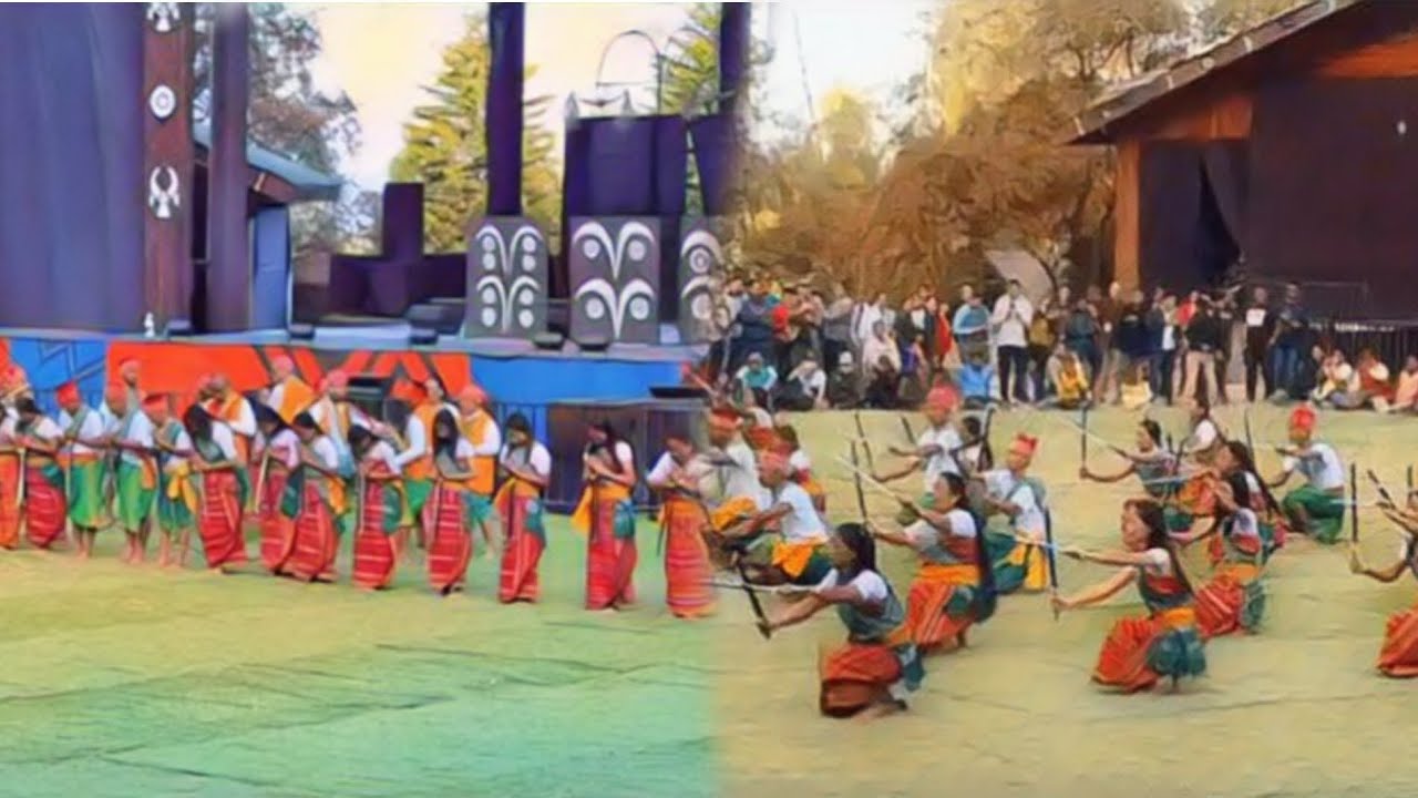 😲mech kachari traditional dance at hornbill fastival 2023💙💙 - YouTube