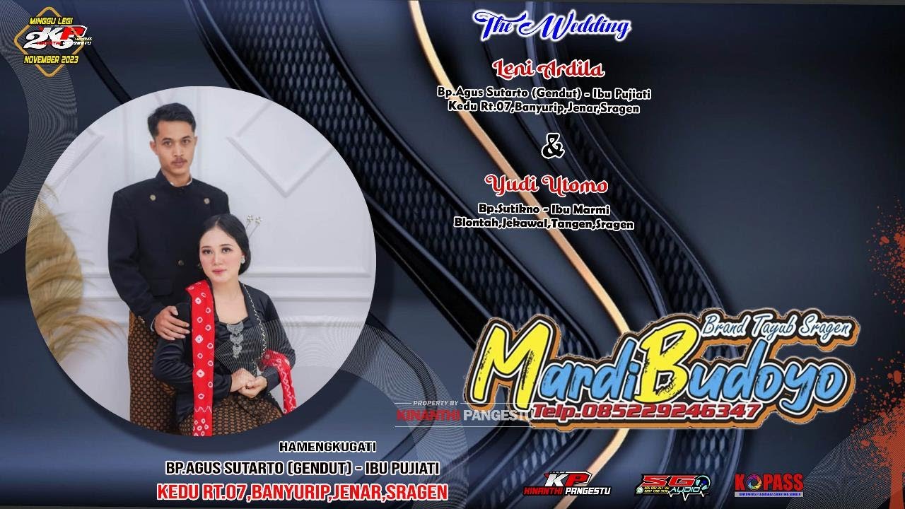 🔴Live Tayub Karawitan "MARDI BUDOYO" // SG Audio // KP Pro || Wedding ...