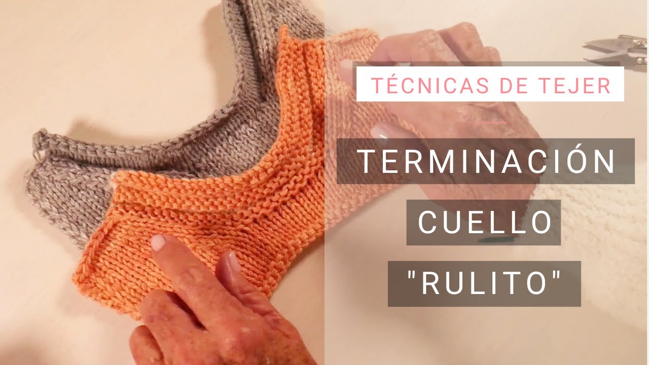 Terminación Diferente - Variante de cuello redondo 🧶 Tejer con Lucila ...