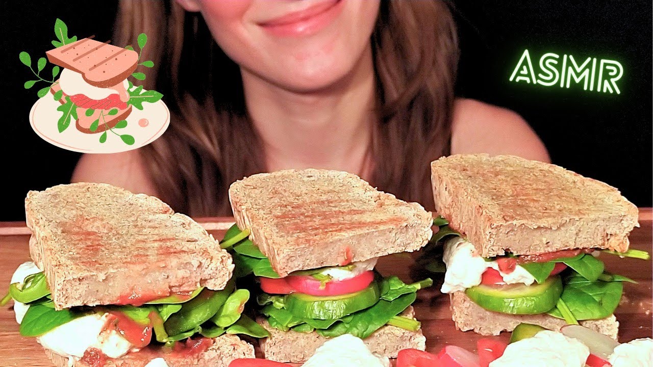 ASMR Toasted SANDWICHES *Crunchy Sounds (No Talking|Eating Sounds ...