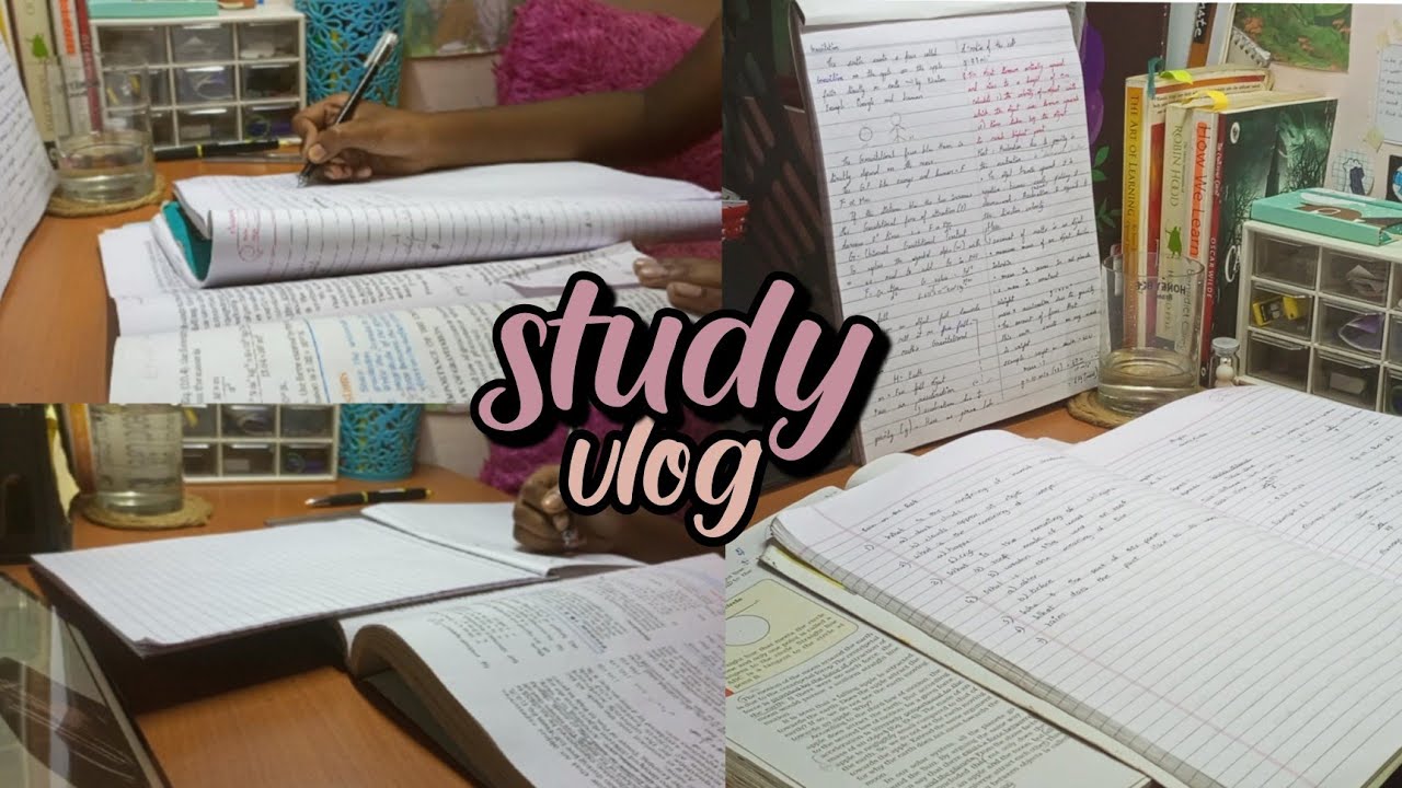 A productive study vlog | class 9 - YouTube