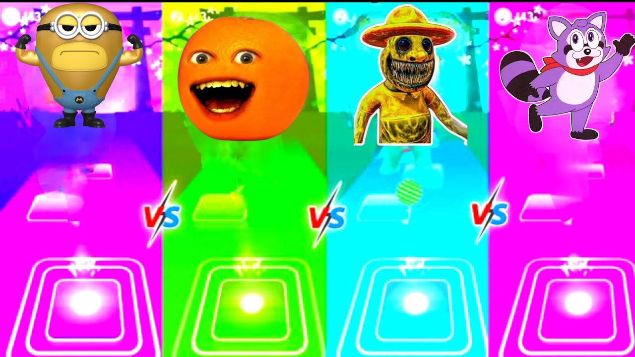 Mega minions,🆚 Annoying orange 🆚 Zookeeper 🆚 Rambley 🎶 Who is Best ...