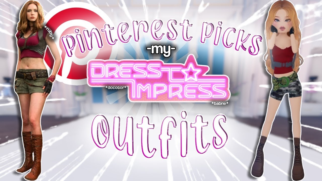 USING THE FIRST PHOTO ON *PINTEREST* IN Dress To Impress - YouTube