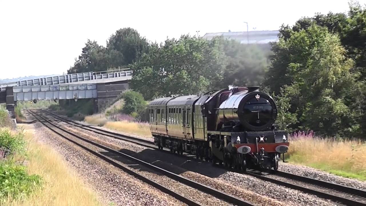 LMS Princess Class 8P 4-6-2 no 46201 Princess Elizabeth 17/08/16 - YouTube