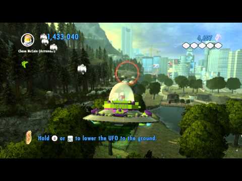 LEGO City Undercover - Chap 13: UFO Ring Sequence, Fly To Blackwell's Mansion 1080 HD Gameplay Wii U