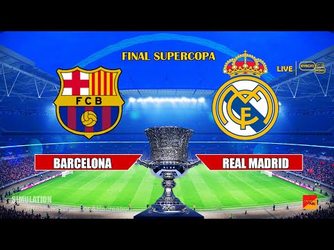 BARCELONA vs REAL MADRID -El Clasico | Final SuperCopa 2026 | Full Match & Prediction |eFootball PES
