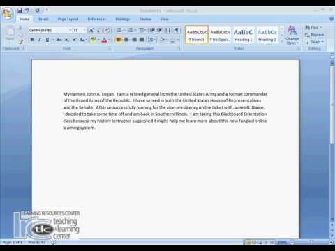 Saving a Document As a PDF, RTF, DOC, or TXT File - YouTube