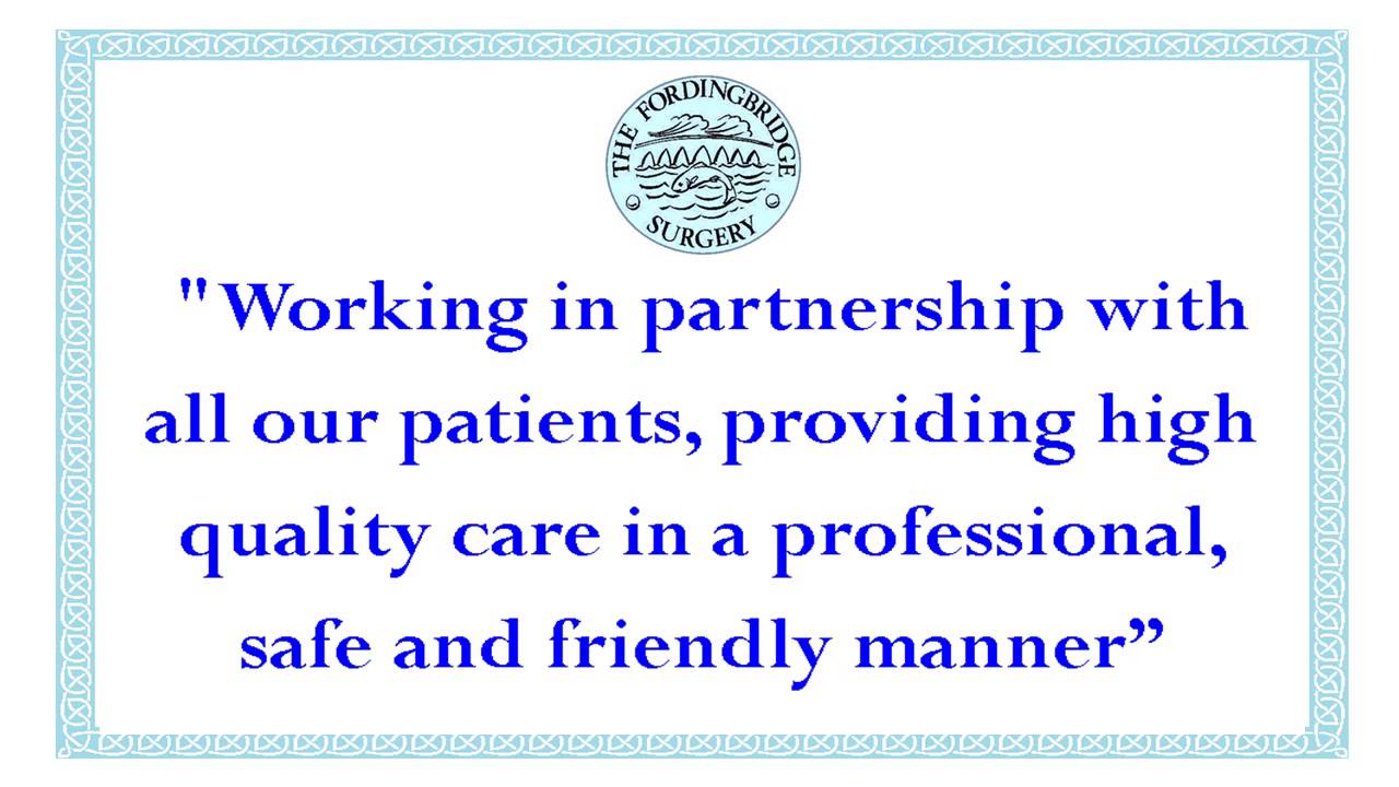 Fordingbridge Surgery Mission Statement - YouTube