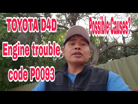 Toyota D4D engine Trouble code. P0093 large leak. - YouTube