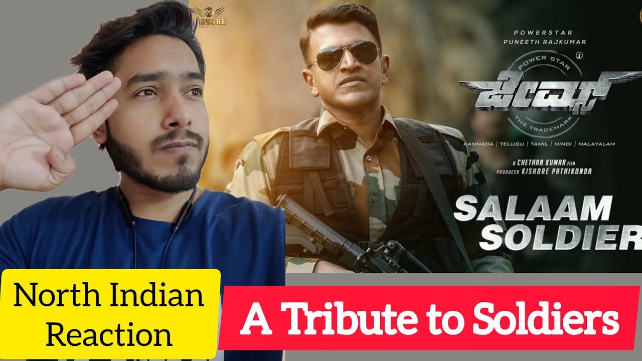 Salaam Soldier - Lyric Video Song Reaction | James | Puneeth Rajkumar ...