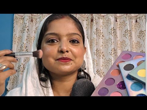 ASMR Eid Makeup On my face 💄