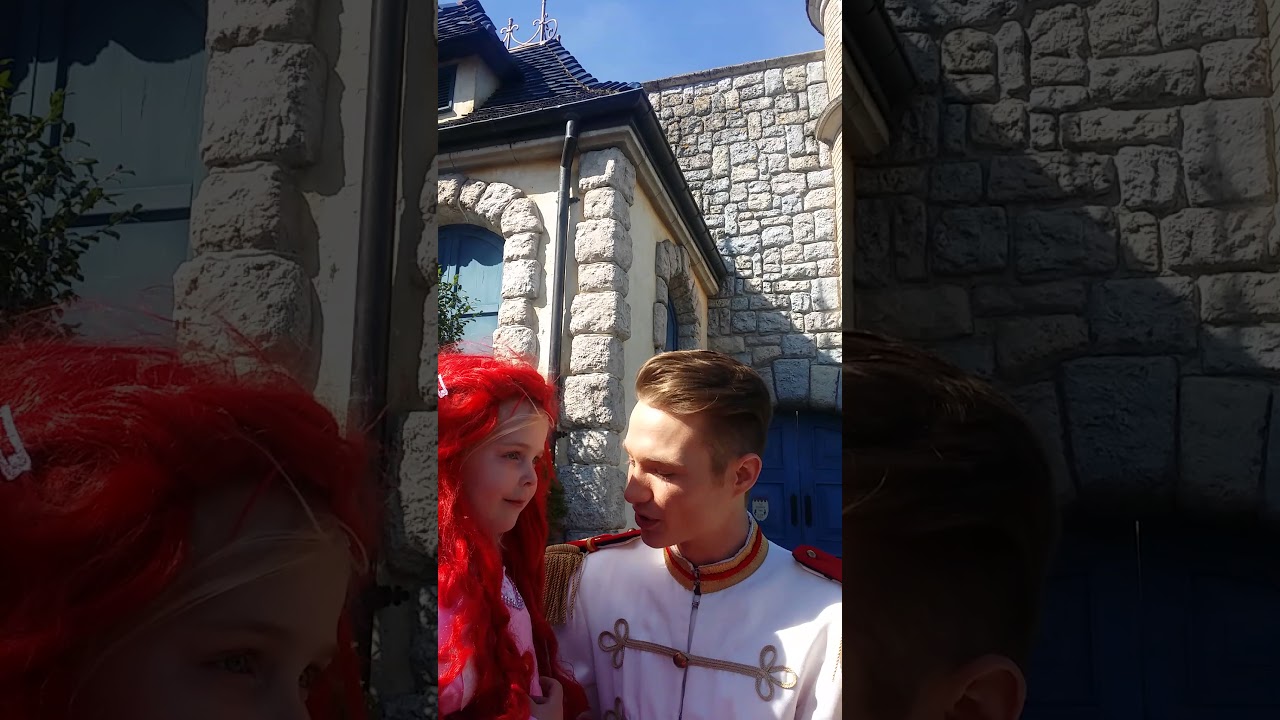 Ariel meets prince charming and cinderella - YouTube