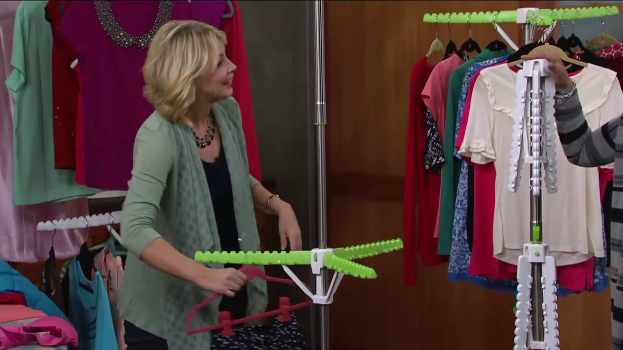 The Green Tree Foldable Heavy Duty Drying & Storage Rack on QVC - YouTube