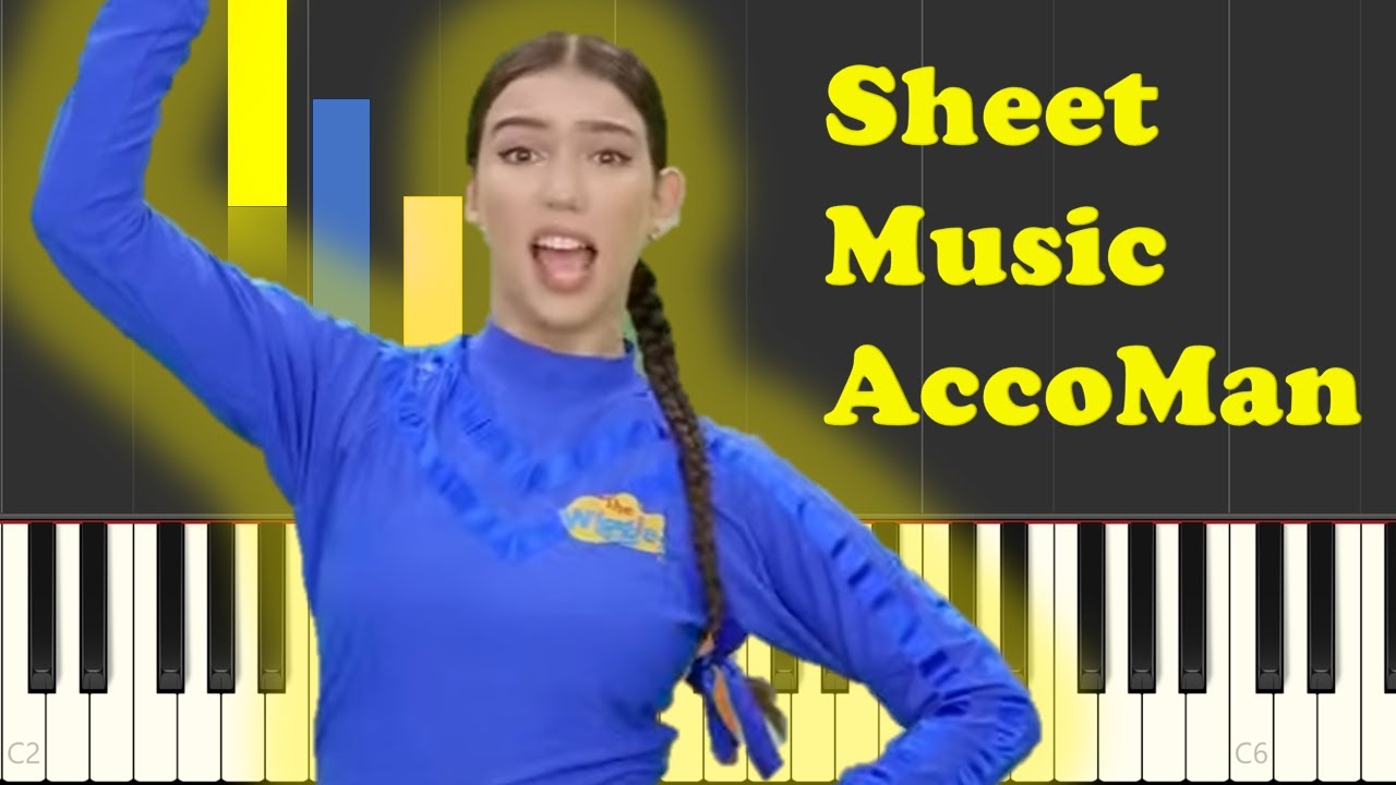 How To Play The Wiggles Move Like An Emu With Piano Sheet Music - YouTube