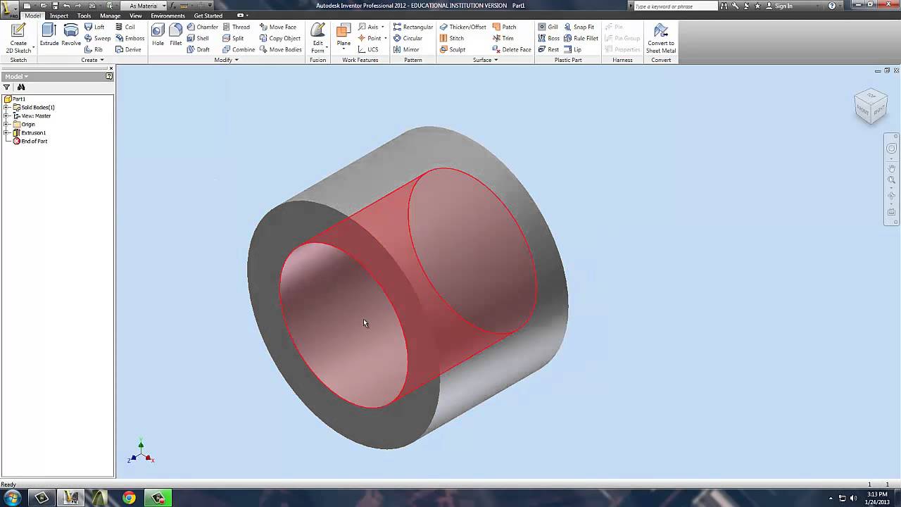 AutoDesk Inventor Interface Introduction - YouTube
