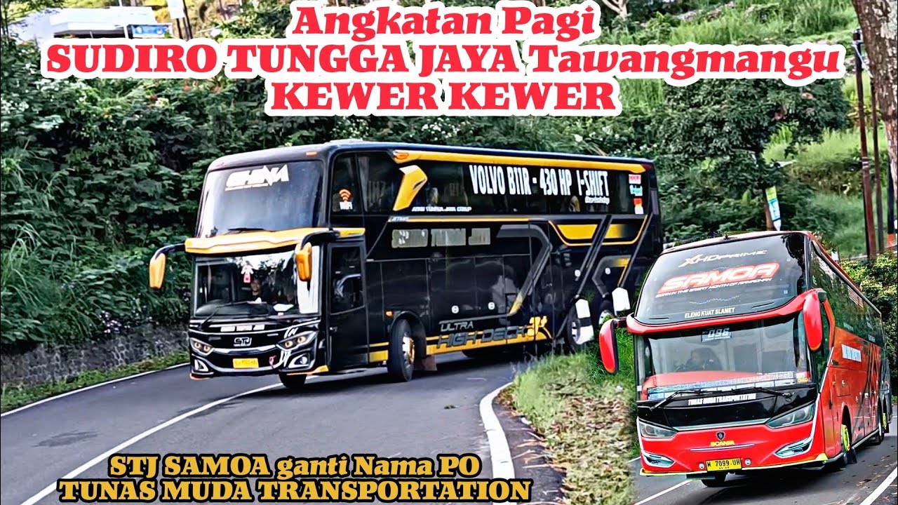 Kejutan ANGAKTAN pagi SUDIRO TUNGGA JAYA || STJ SAMOA Ganti Nama PO ...