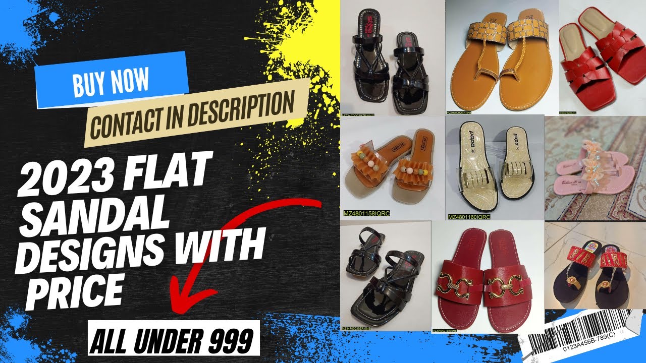 New Flat Sandal Designs For Womens With Price |Amazing Quality Sandal ...
