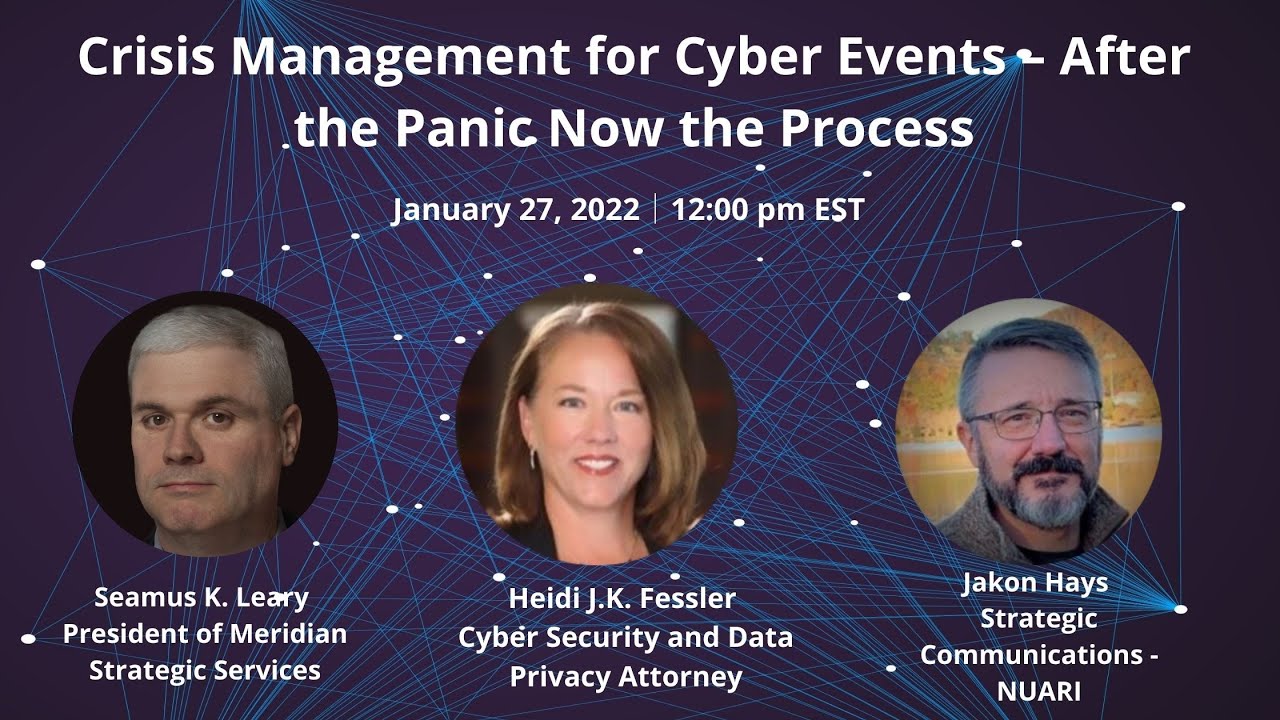 Crisis Management for Cyber Events – After the Panic now the Process ...