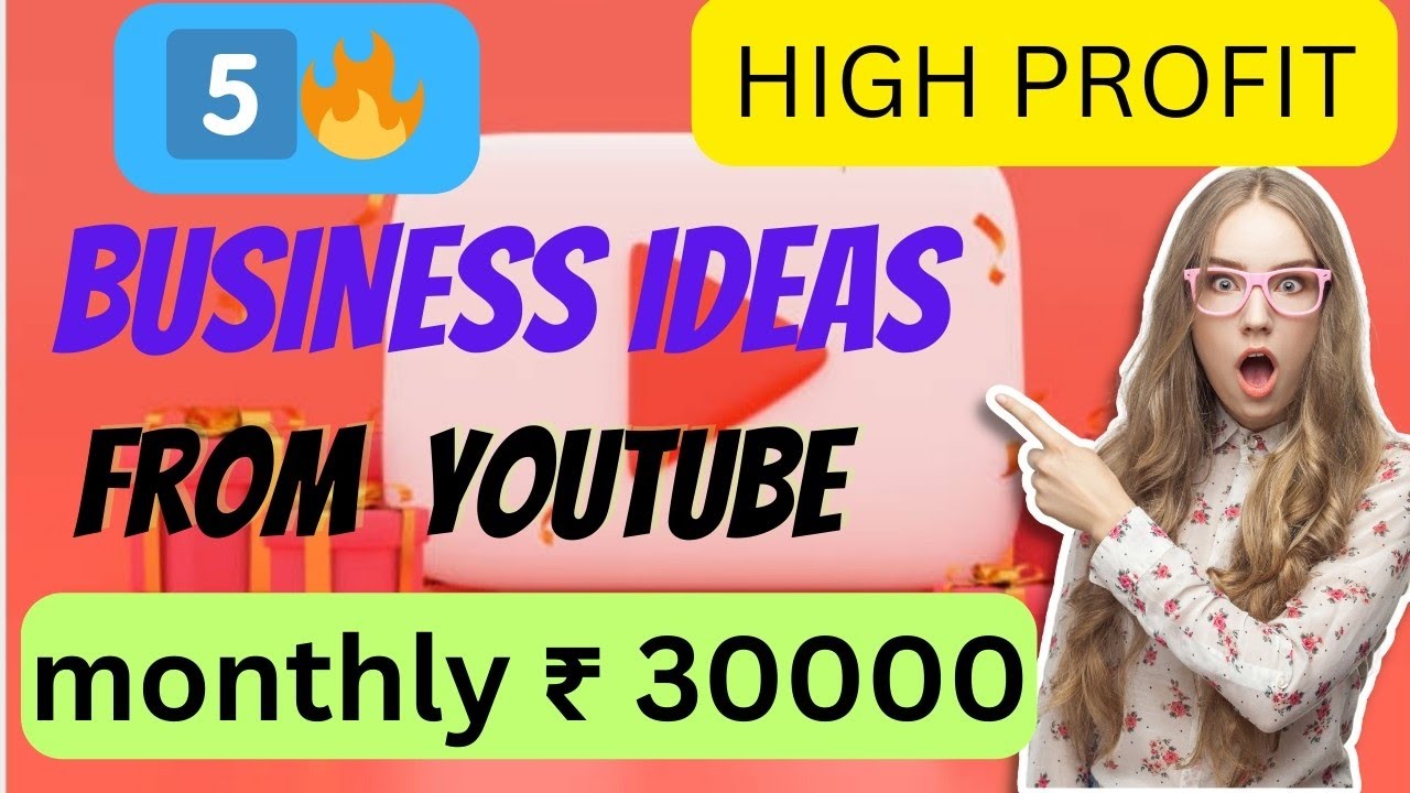 5 business ideas from YouTube | YouTube business ideas | social seller ...