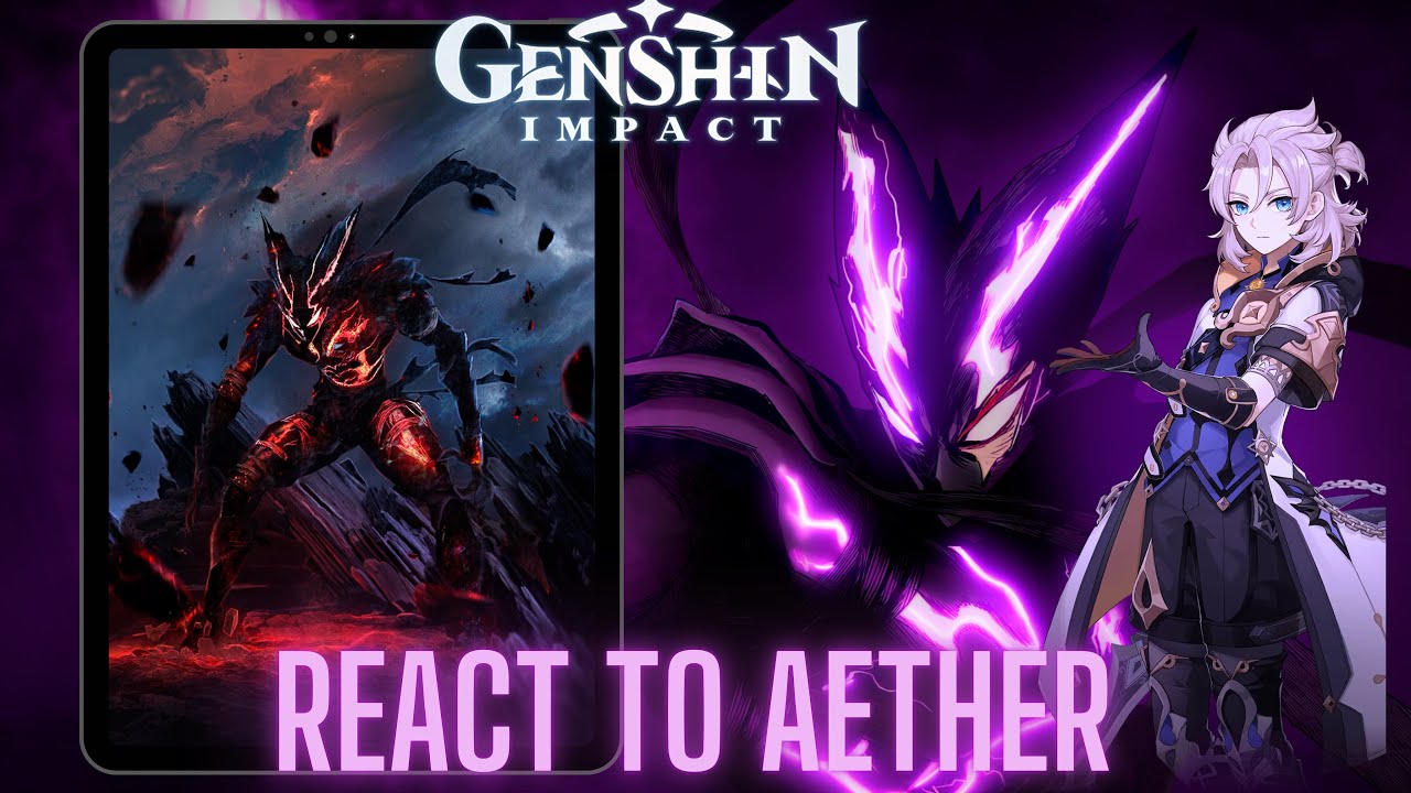 Genshin impact react to Aether as garou | one punch man saitama | Gacha ...