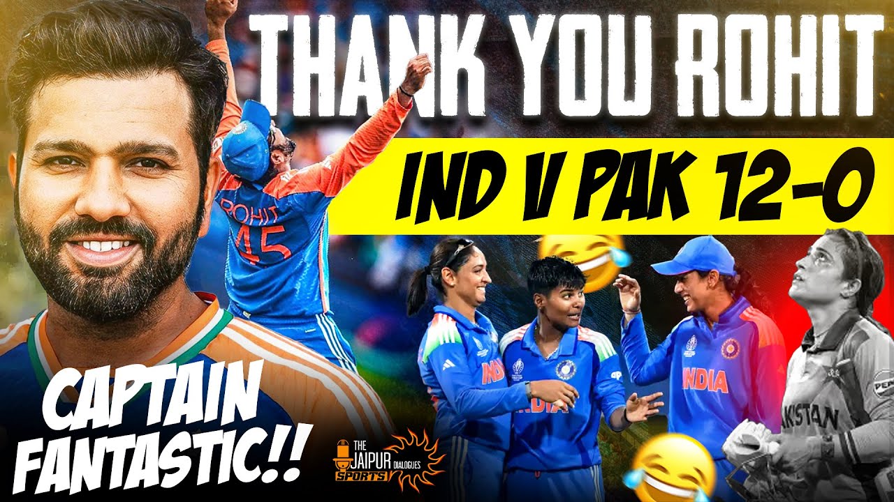 Thank you Captain Rohit! | 12-0 IND v PAK Women's World Cup! | Social ...
