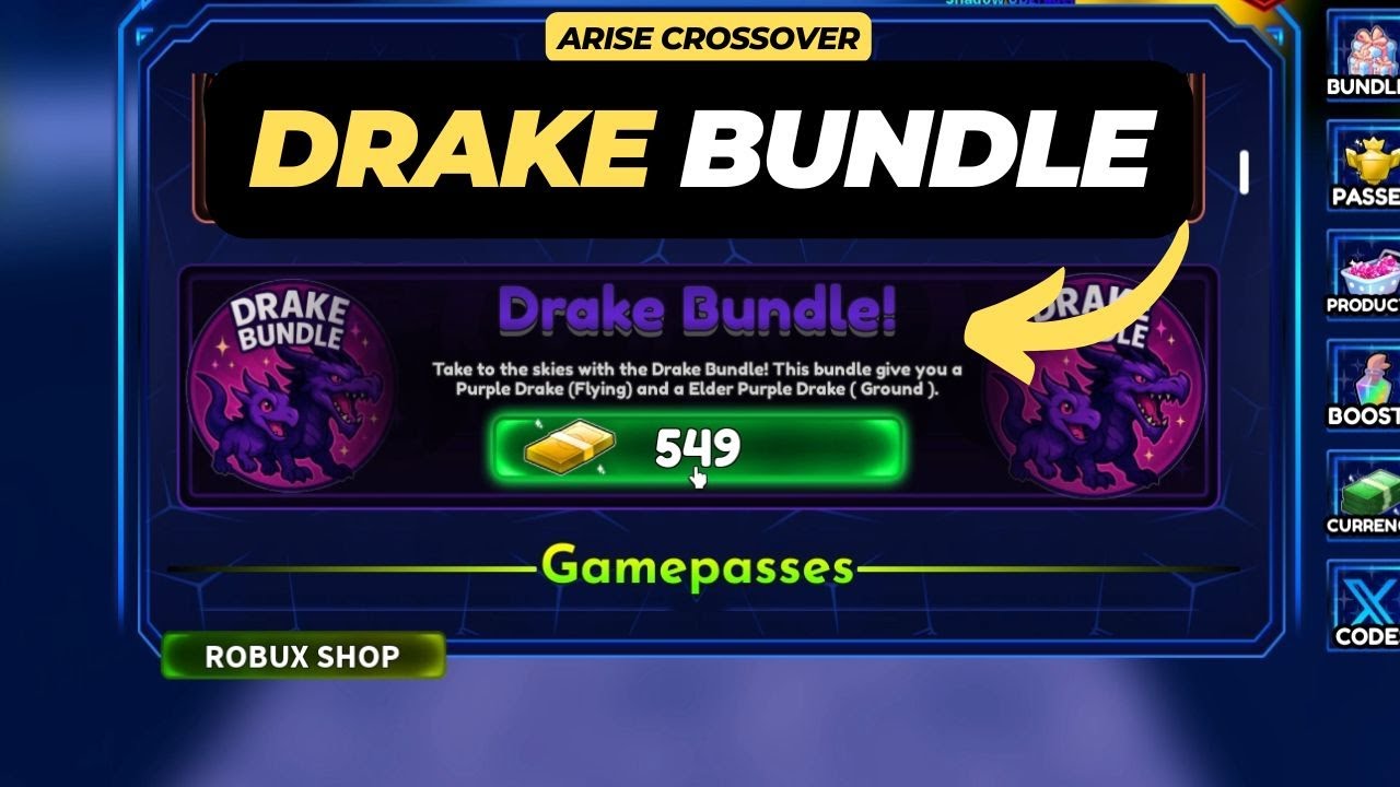 How to Get the Drake Bundle in Roblox Arise Crossover - YouTube
