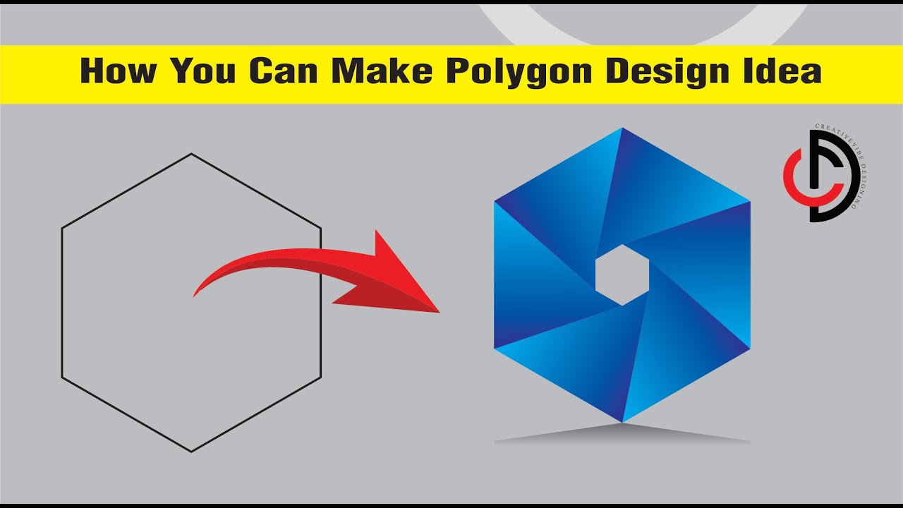 Polygon Logo Design I Corel Draw Tutorial I 3d Logo - YouTube