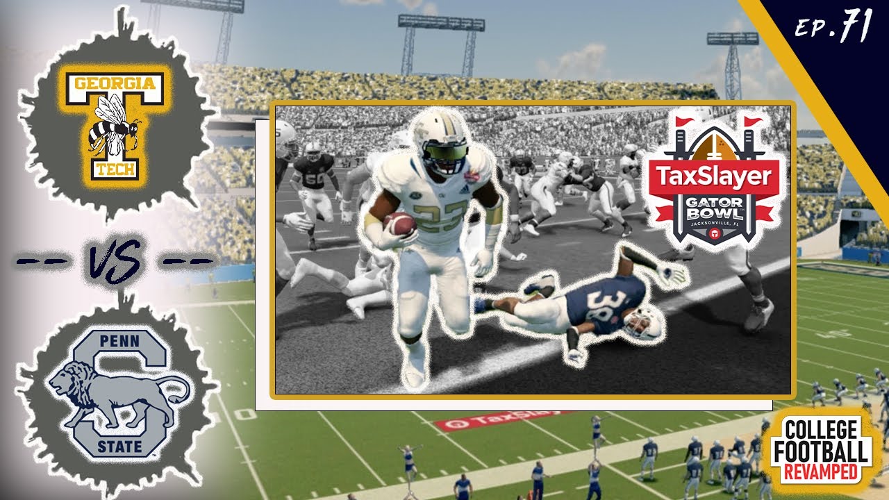 THE RUN GAME COMES ALIVE IN THE GATOR BOWL! | Georgia Tech NCAA 14 ...