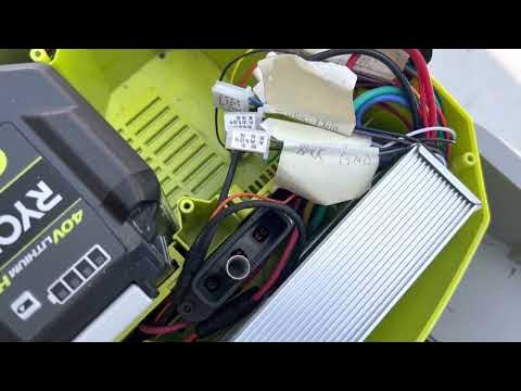 Using e-bike controller on Ryobi lawnmower - YouTube