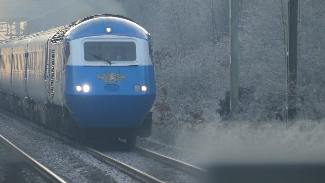 Midland Pullman 43046 and 43055 passes Hartford station in Cheshire 8th ...