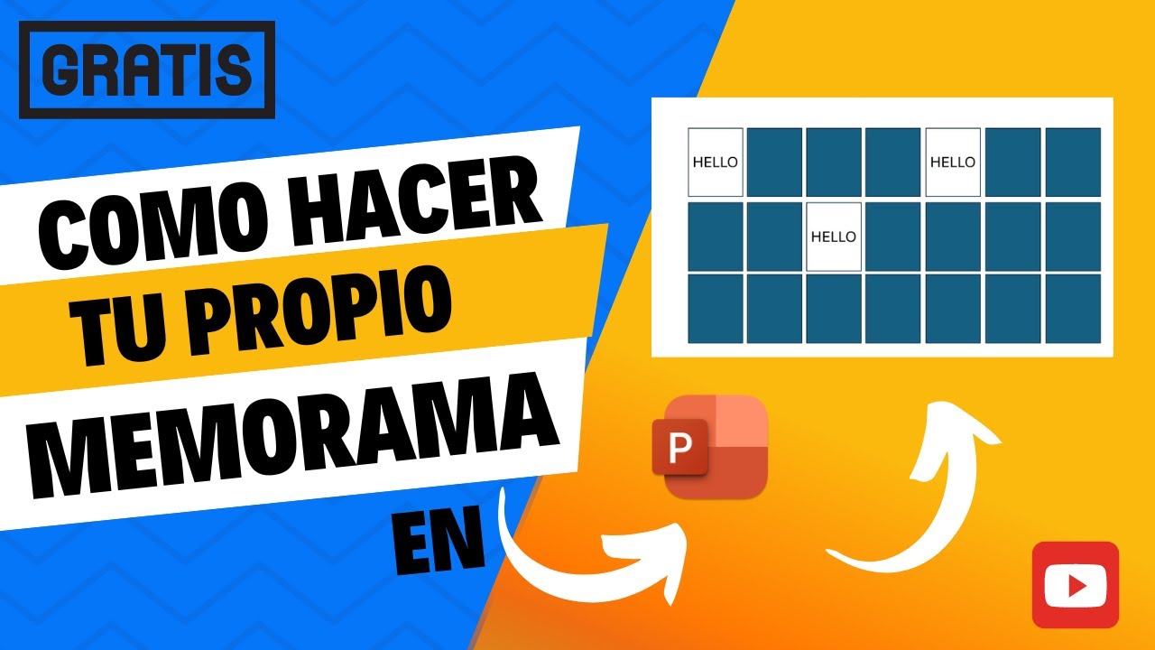 HAZ TU MEMORAMA JUEGO INTERACTIVO VIRTUAL EN POWER POINT GRATIS - YouTube